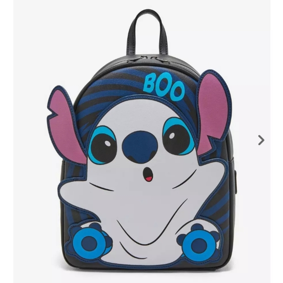 Loungefly | Bags | Loungefly Mini Backpack Lilo Stitch Ghost Boo Glow ...